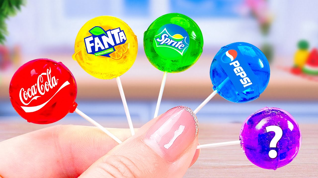 Amazing COCA - FANTA - SPRITE - PEPSI - SECRET Jelly 🍭 Making Miniature ...