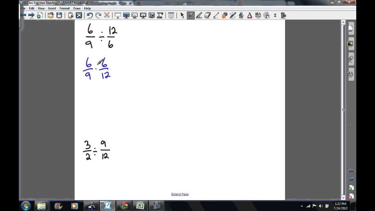 Fraction Shortcut - YouTube