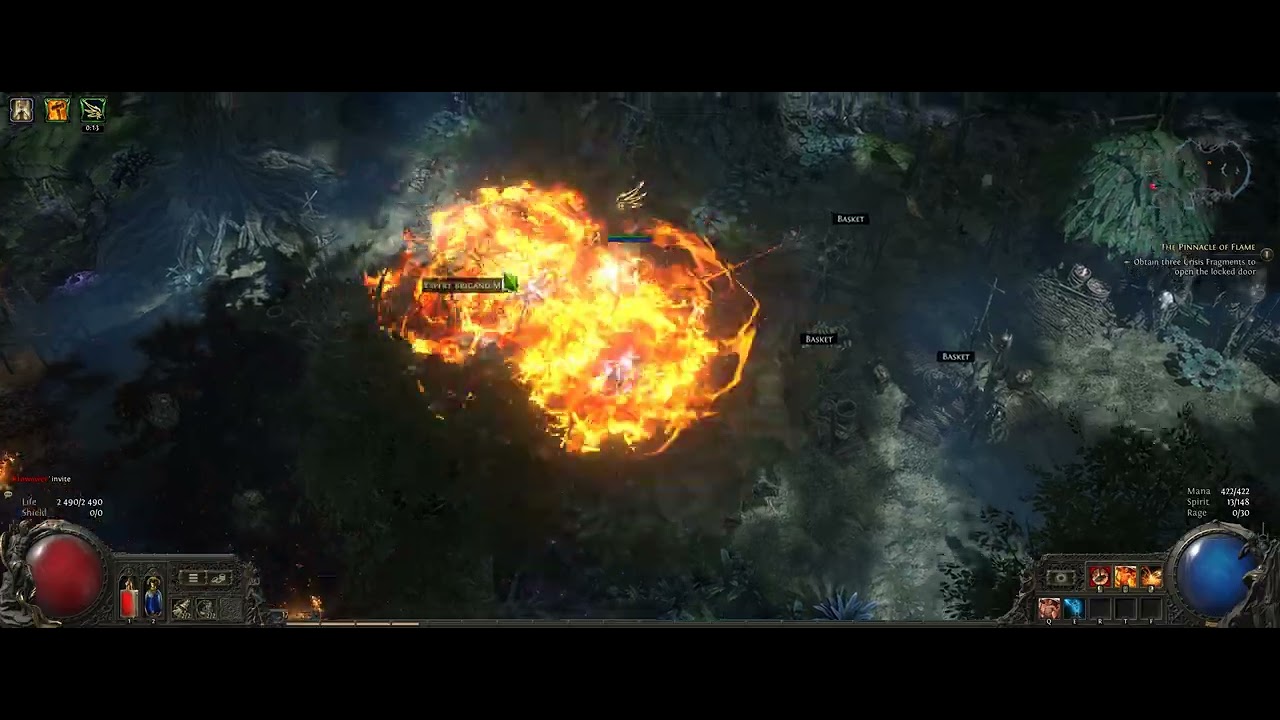 Path Of Exile 2 Molten Strike Shotgun speed - YouTube