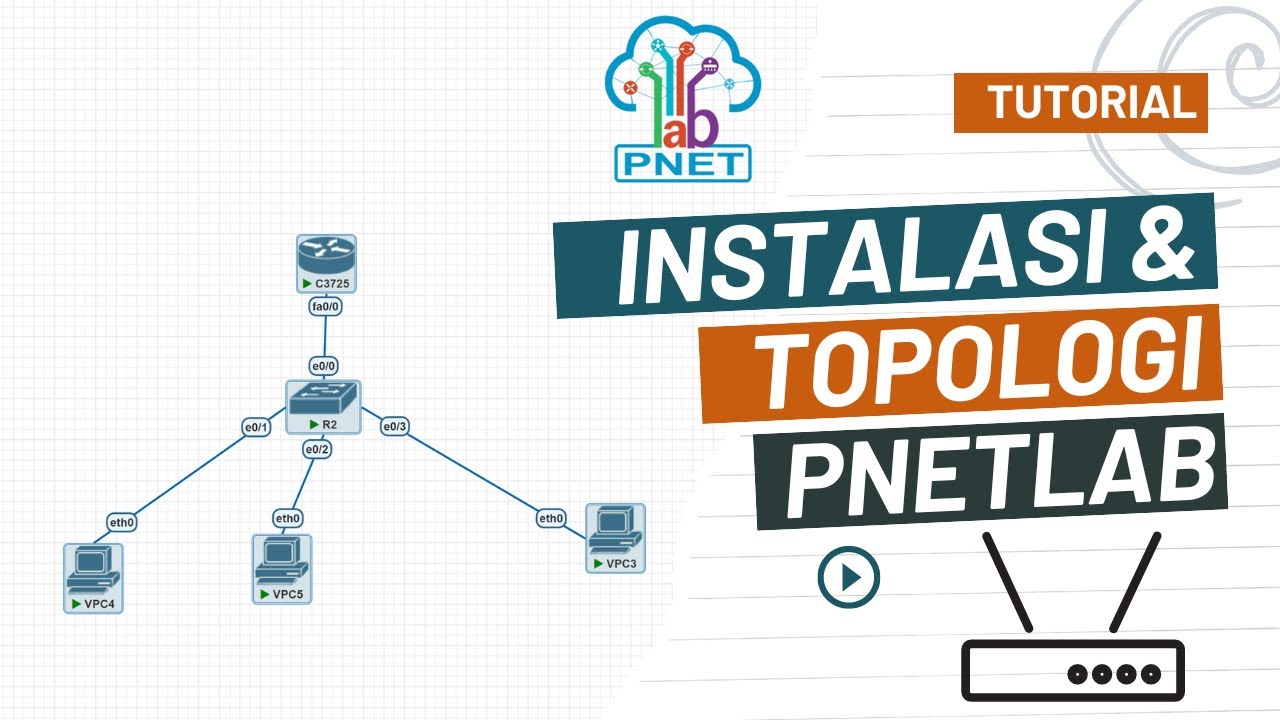 Tutorial Instalasi, Import File & Topologi DHCP PNETLAB - YouTube