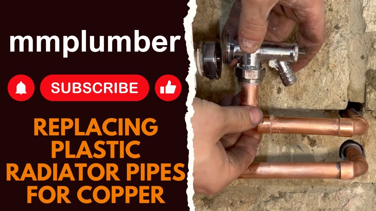 Replacing plastic radiator pipes for copper! - YouTube