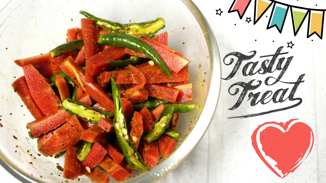 Chatpta Achaar Recipe || Gajar mirch ka Achaar || Tasty Twist - YouTube