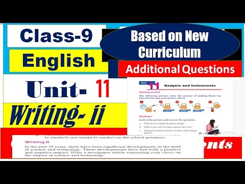 Grade 9 english unit 11 writing ii - YouTube