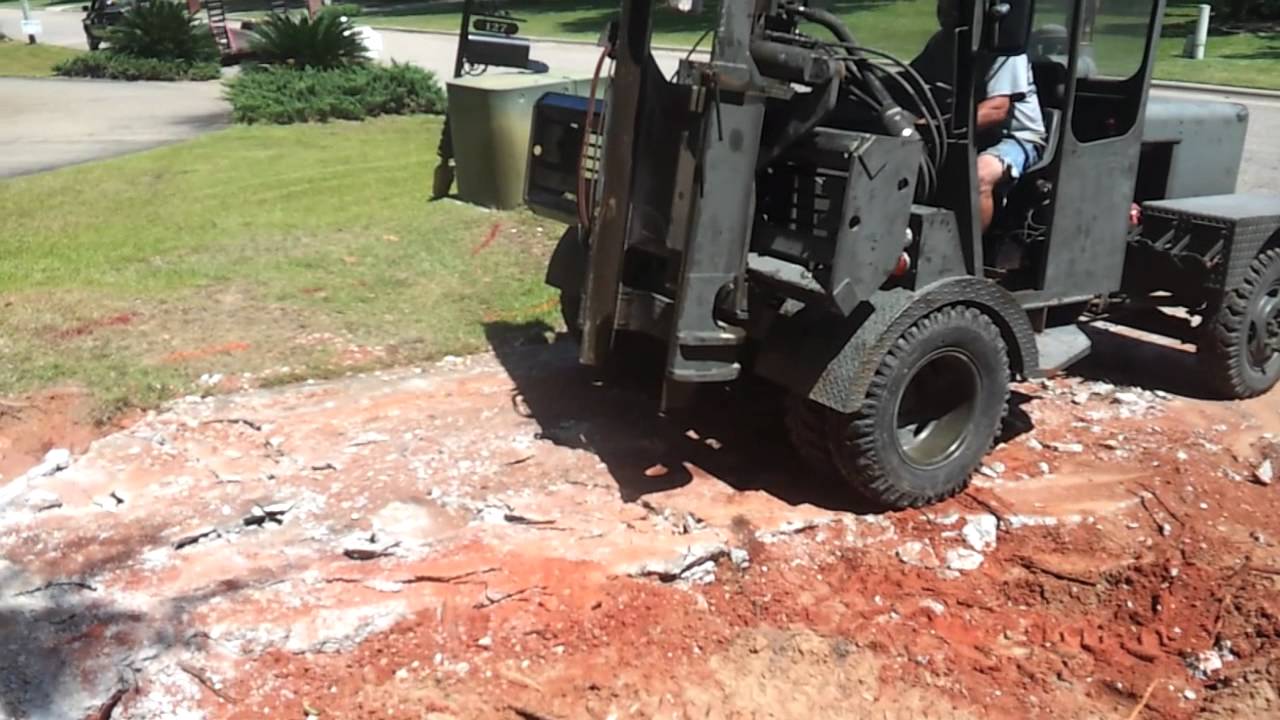 concrete breaker - YouTube