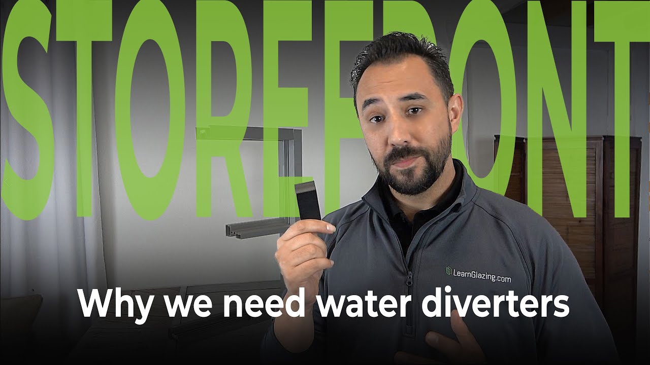 The importance of Water Diverters in Glass walls - YouTube