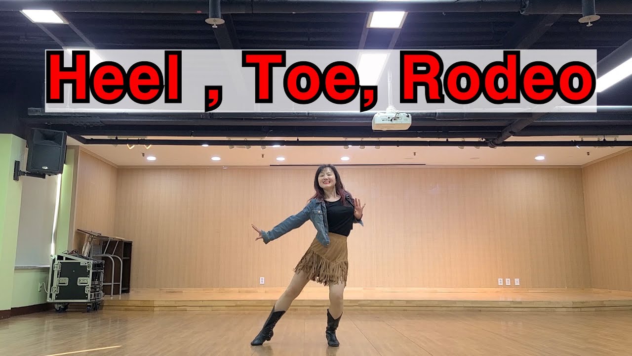 Heel, Toe, Rodeo Line Dance(Demo&Count) Improver - YouTube