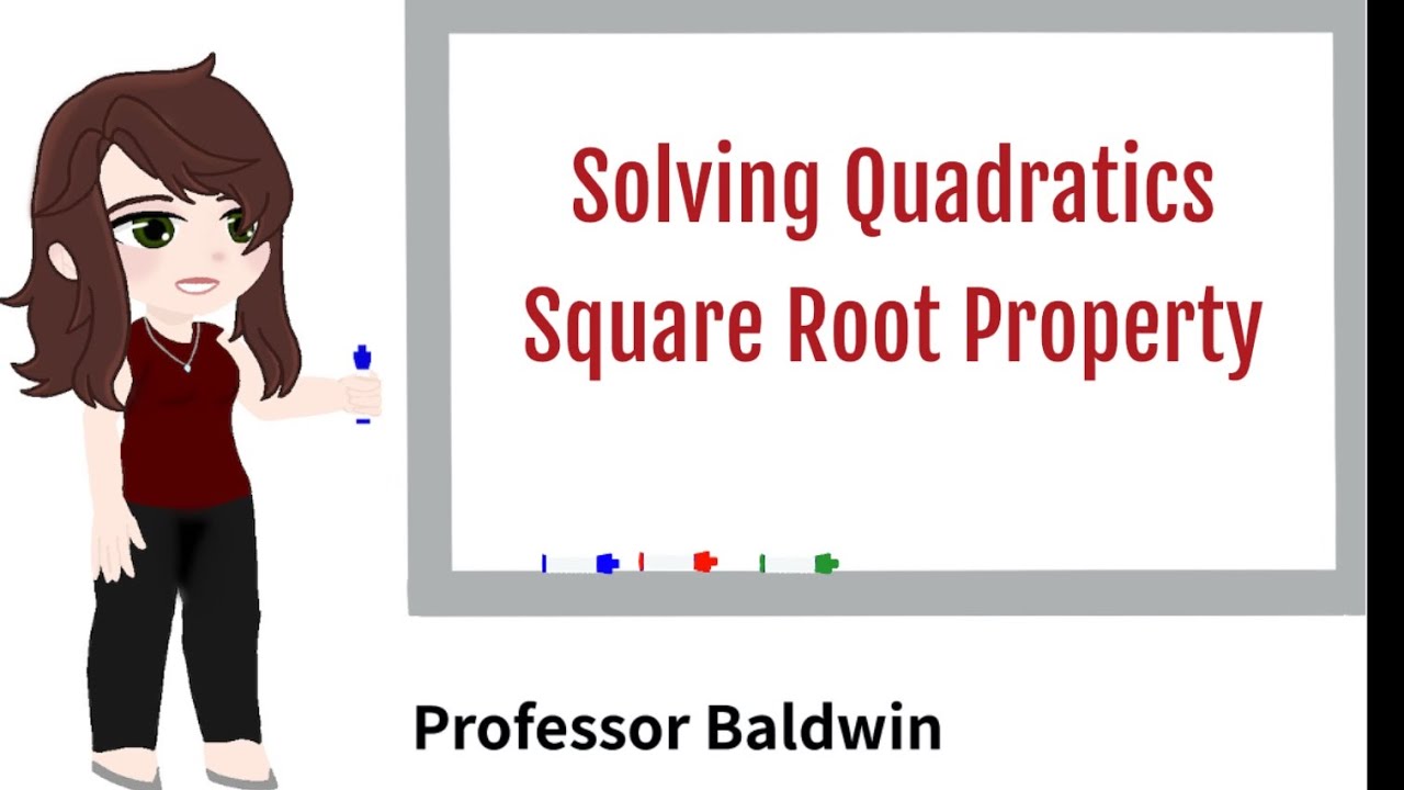 Solving Quadratic Equations - Square Root Property - YouTube