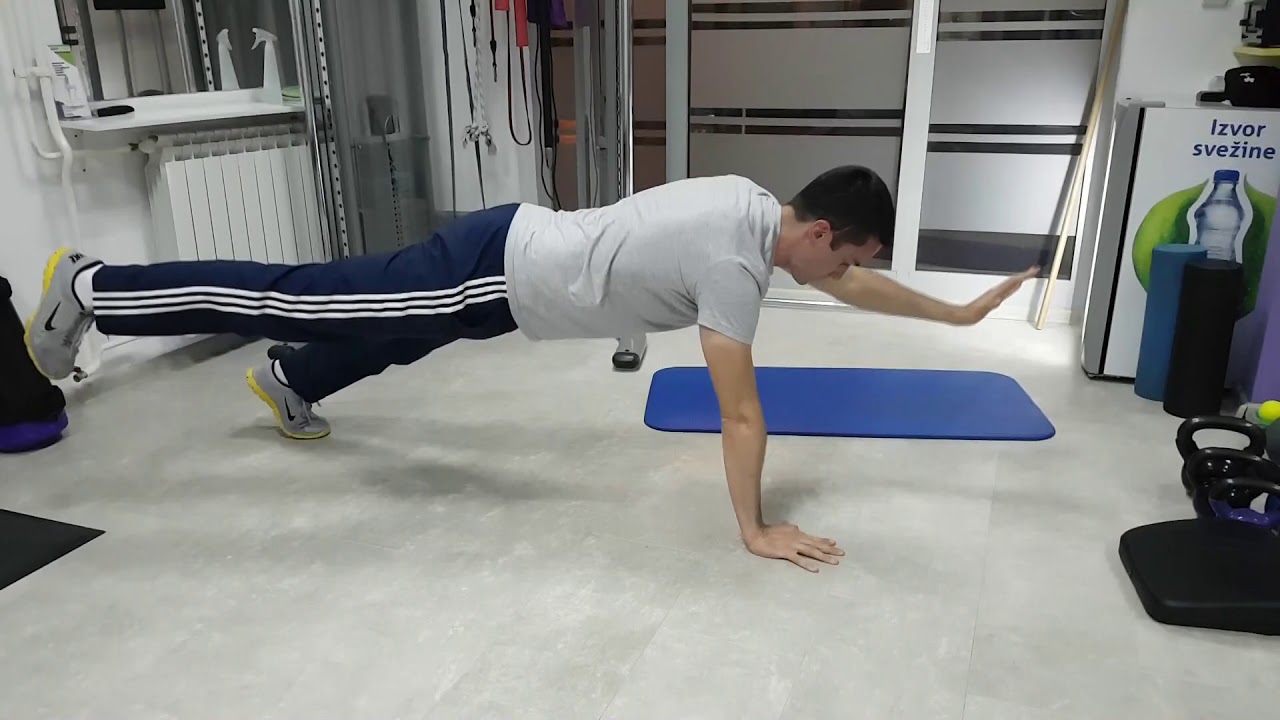 Push up bird dog - Smart Fitness Novi Beograd - YouTube