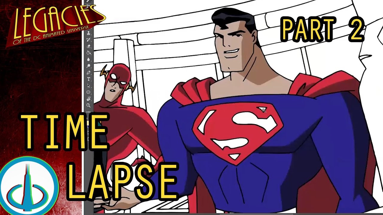 COMIC BOOK TIME LAPSE, Pt 2 - Colors | Legacies of the DCAU - YouTube