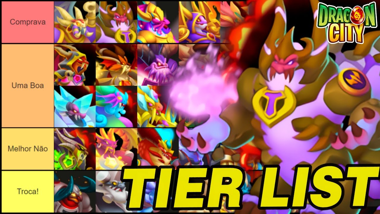 TIER LIST DOS MELHORES DRAGÕES APÓS ATUALIZAÇÃO DOS ELEMENTOS! - DRAGON ...