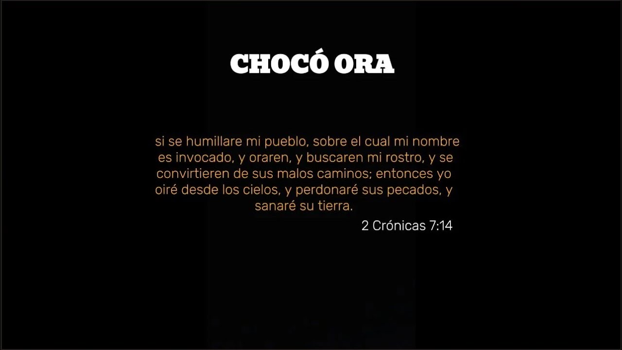 CHOCÓ ORA # 11. CLAMOR DE LIBERTAD. Intercesora Lucila Mosquera - YouTube