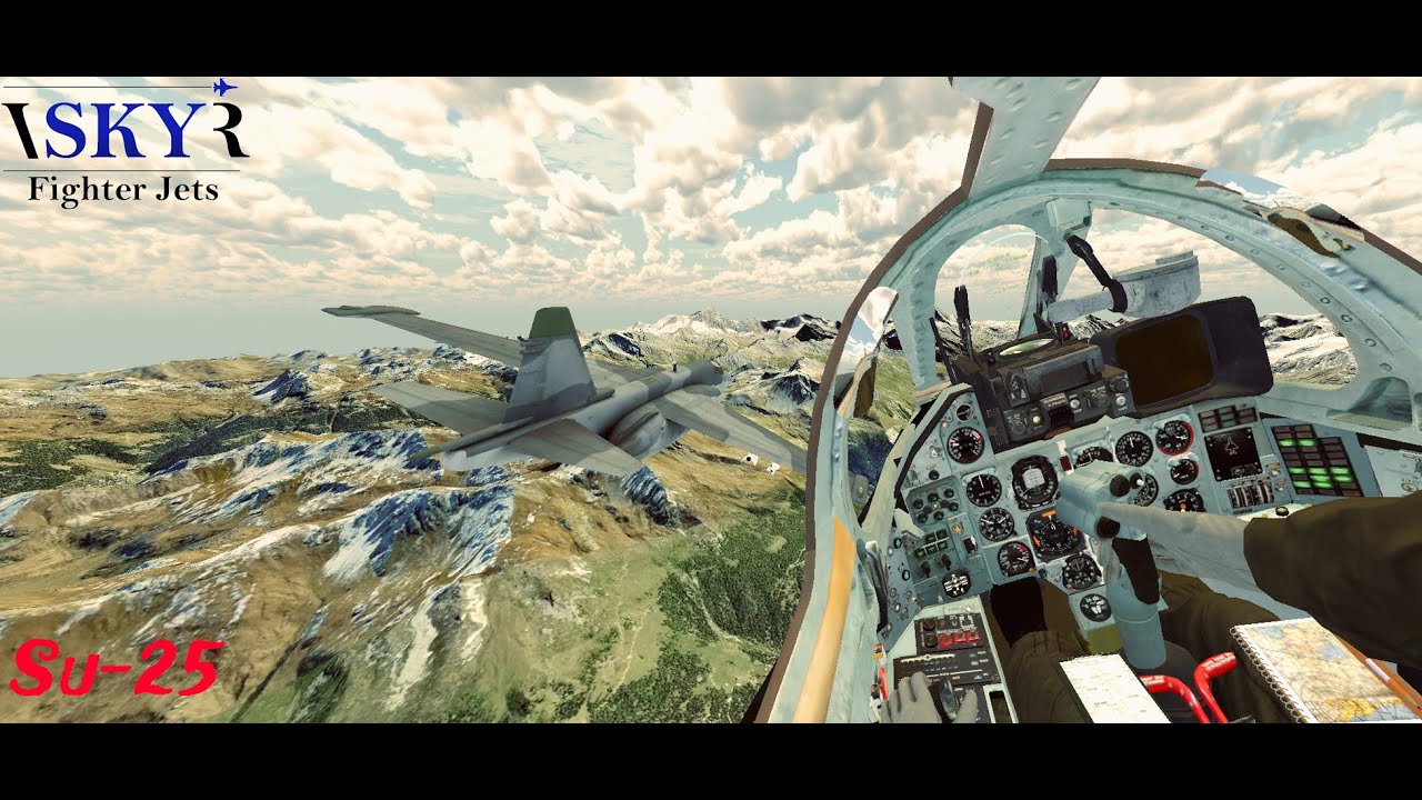 VR Flight with Su-25 in VR SKY Fighter Jets 2024 - YouTube