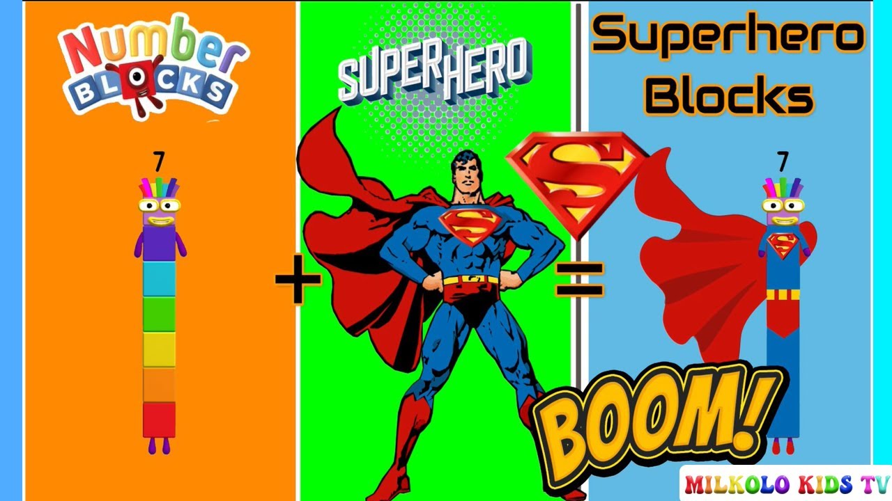 If Numberblocks 6 to 10 are Superhero blocks | Milkolo Kids TV ...