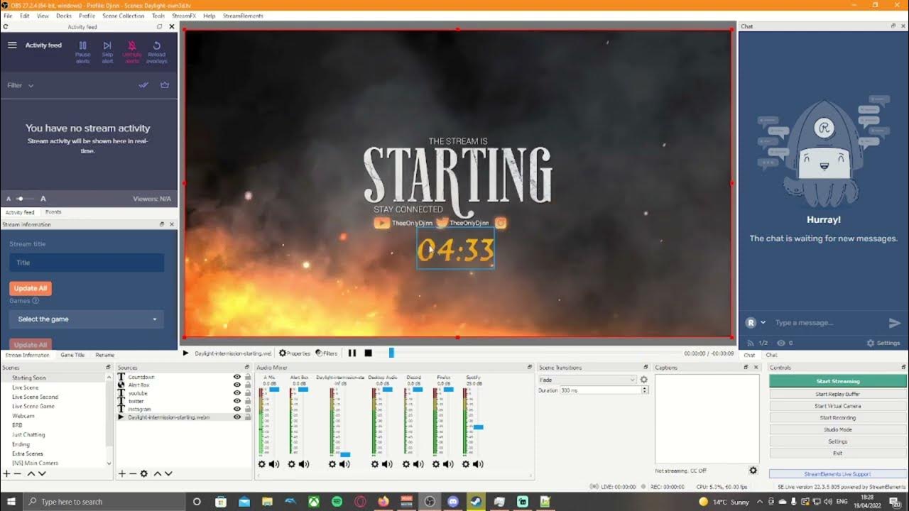 Really Easy To Add Countdown Timer To OBS - YouTube