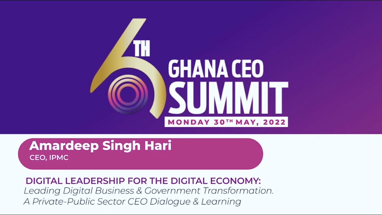 6 CEO SUMMIT - IPMC ADDRESS - Amardeep Singh Hari - YouTube