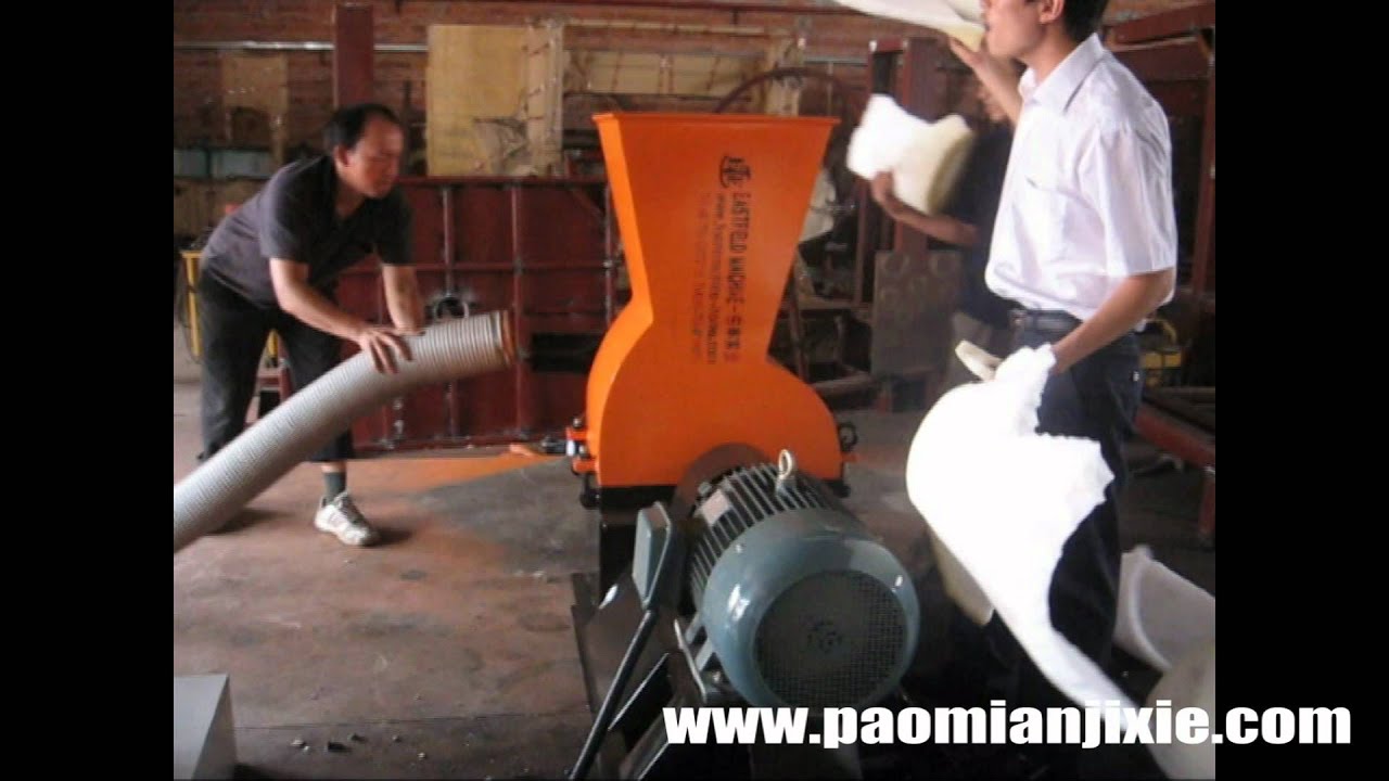 STYROFOAM SHREDDER WORKING VIDEO - YouTube
