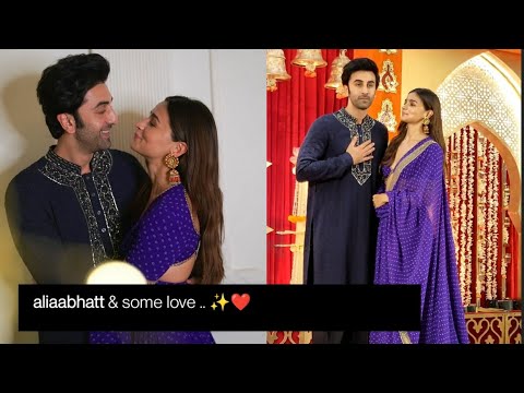 Lovebirds Ranbir & Alia Attend Kali Puja On Diwali Night | First Official Romantic Photo Out