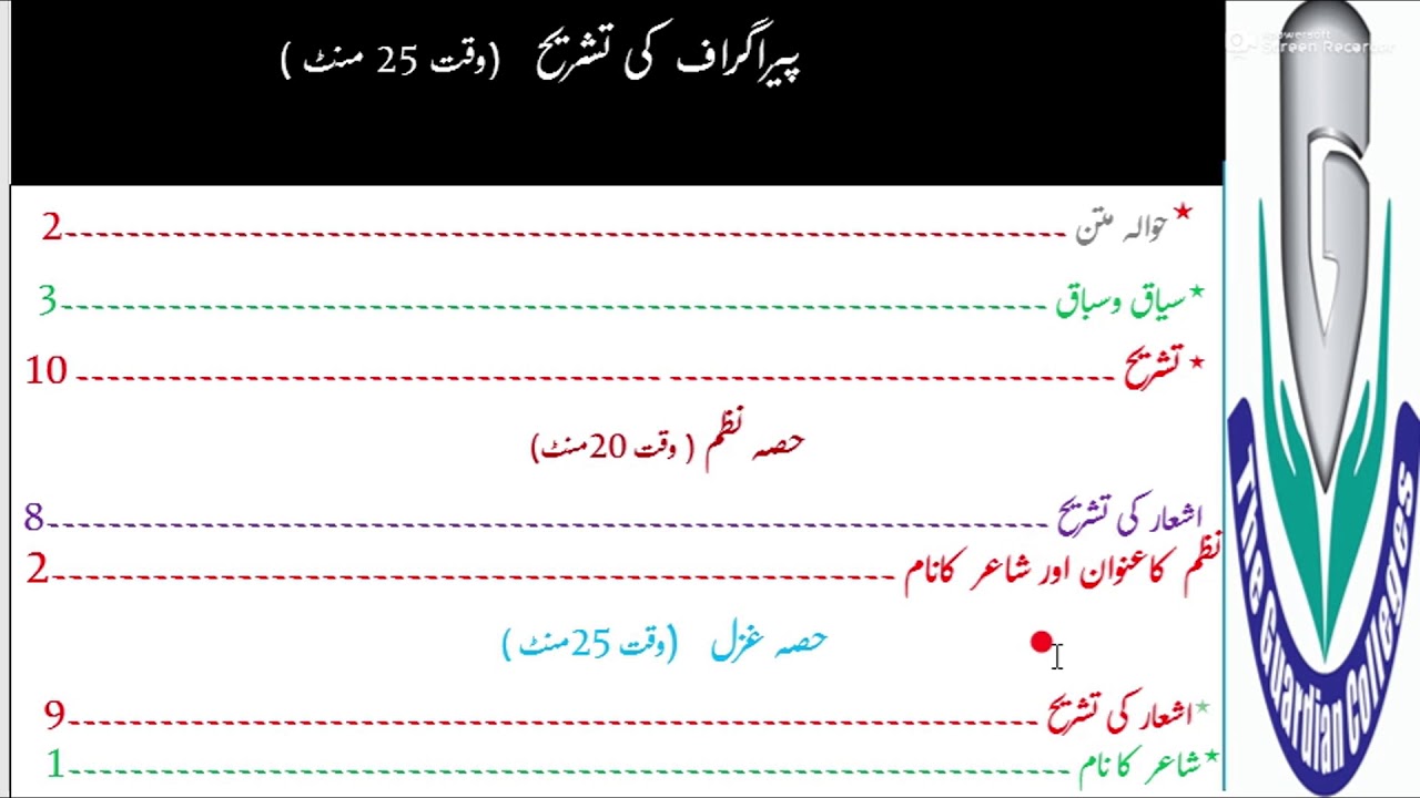 Lec#1 urdu 2nd year پیپرر پیٹرن (Paper Pattern) - YouTube