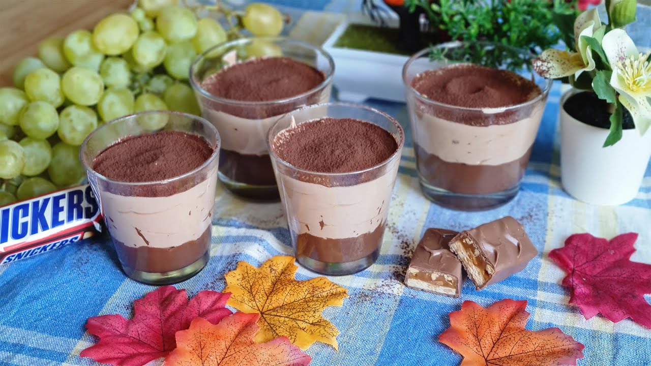 Mousse cu frisca si nutella desert la pahar simplu și delicios - YouTube