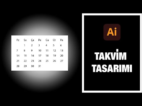 Adobe Illustratorda Takvim Tasarlama (Tipografi)