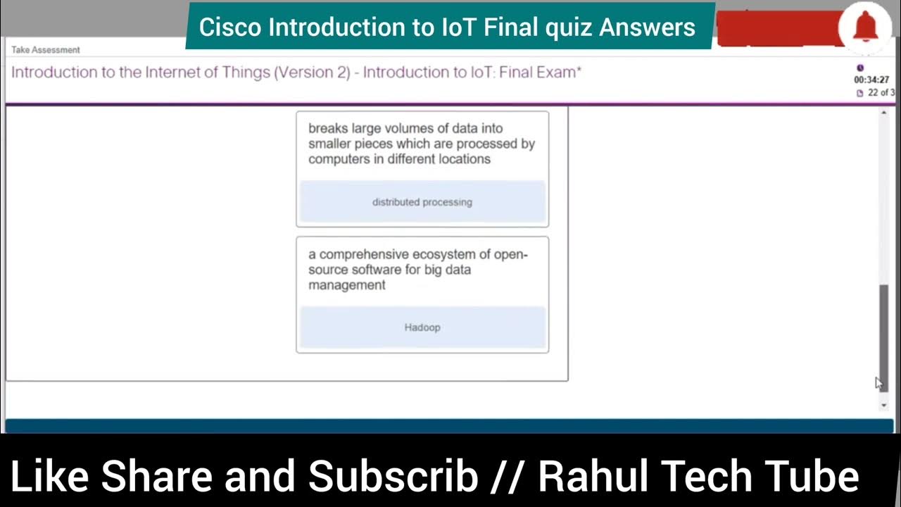 Cisco Introduction to IoT Final quiz Answers // Introduction to IoT ...