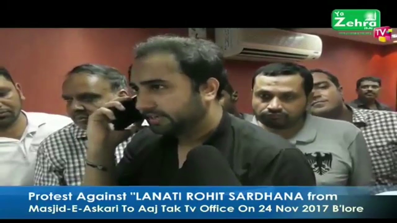 MC Abbas Protest Against Rohit Sardana for a derogatory comment ...