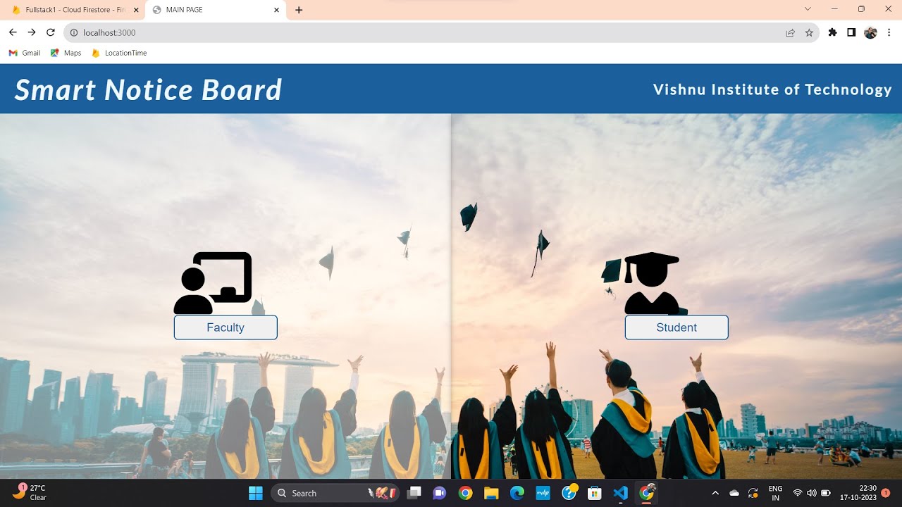 Full stack smart notice board - YouTube