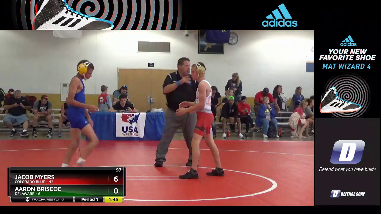 Mat 7 97 Jacob Myers Colorado Blue Vs Aaron Briscoe Delaware - YouTube