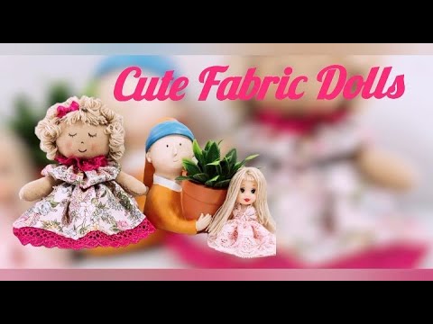 HOW TO MAKE A CUTE EASY QUICK DIY MINI FABRIC DOLL/ FABRIC DOLL/DIY ...