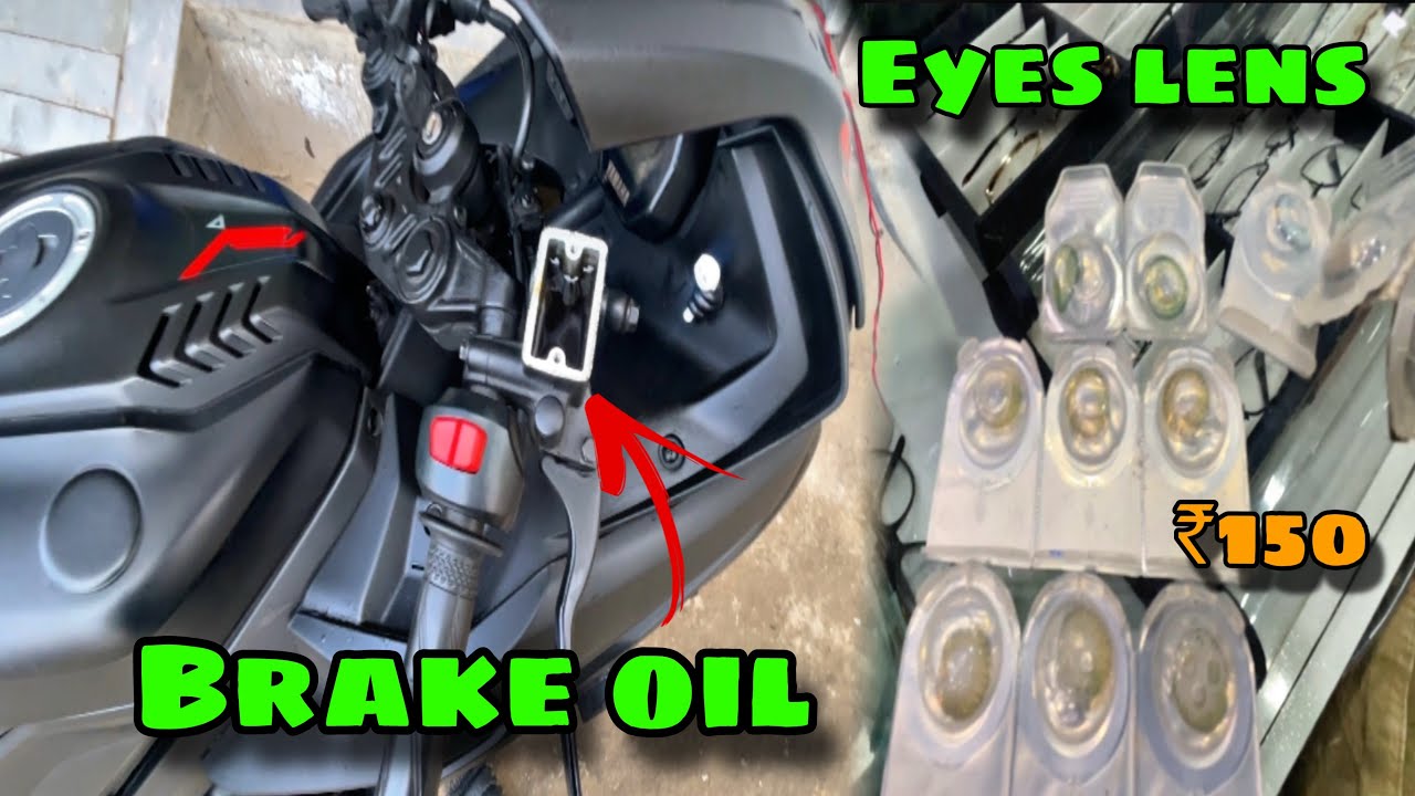 Brake Oil Change Flush 🛢️|| Eyes lens Discount me Indication 150 🕶️ ...