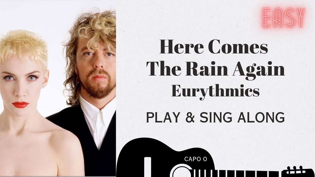 Here Comes The Rain Again The Eurythmics sing & play along easy chords lyrics for guitar ...