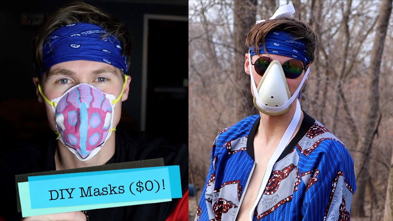 12 Creative Face Mask Alternatives (quick DIY at home!) - YouTube