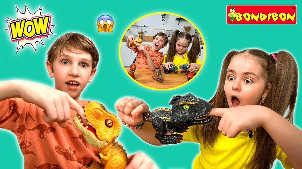 НОВИНКА - Конструктор Динозавр DinoBondi в яйце Bondibon - Поиграйка - YouTube