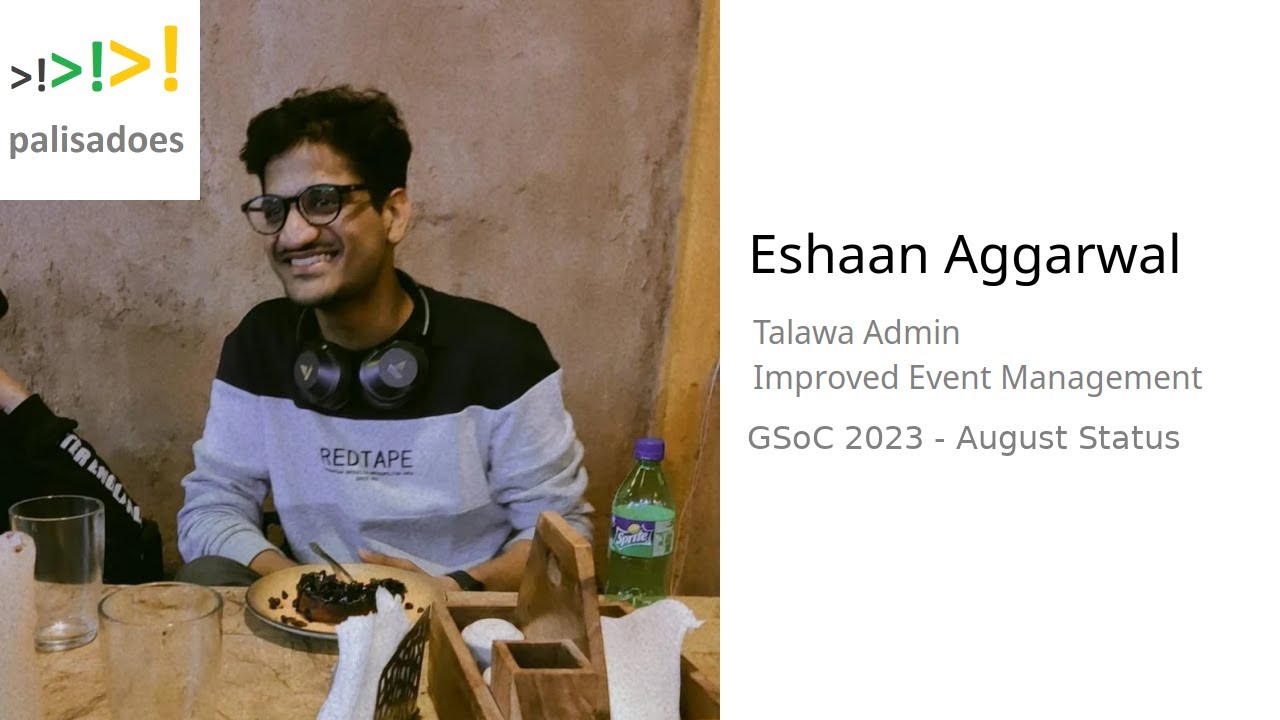 Eshaan Aggarwal Gsoc 2023 August Status Youtube