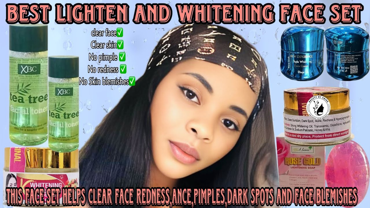 Best Lightening and whitening face Set for a flawless and clean face ...
