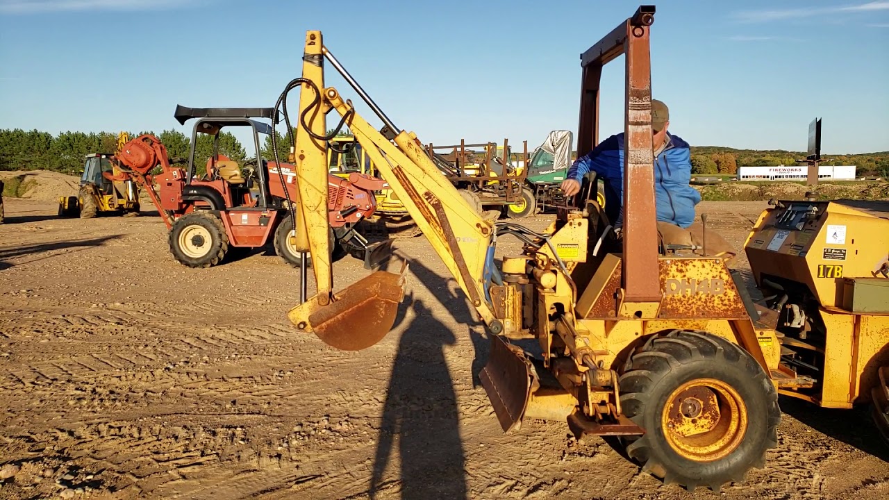 Case DH4B Trencher - YouTube