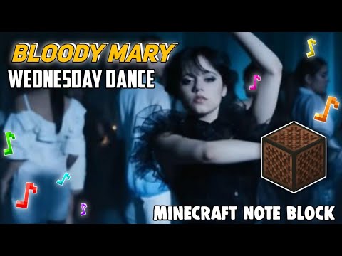 Lady Gaga - Bloody Mary (Wednesday Dance) Minecraft Note Block Version - YouTube