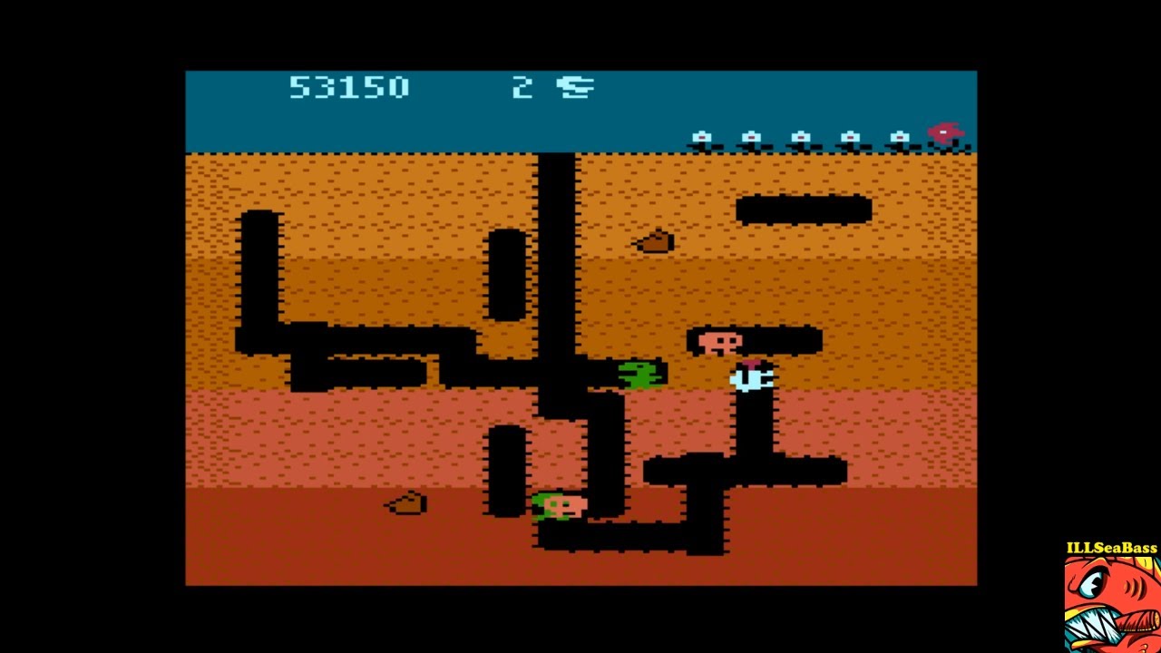Dig Dug [ATARI 8-BIT] 60,390 - YouTube