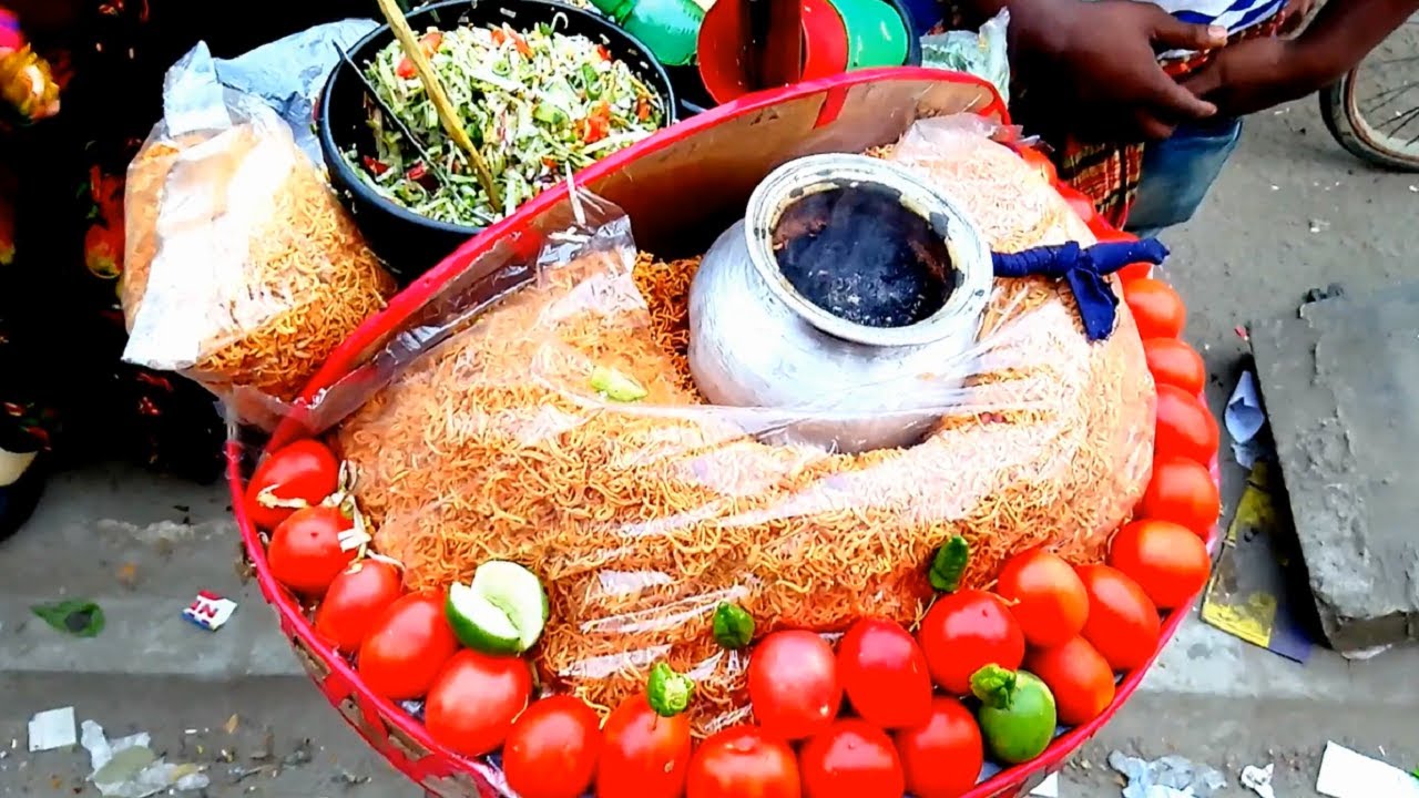 Best Tasty Chaat# Jhaal Chanachur Masala | Very Hard Working Man ...