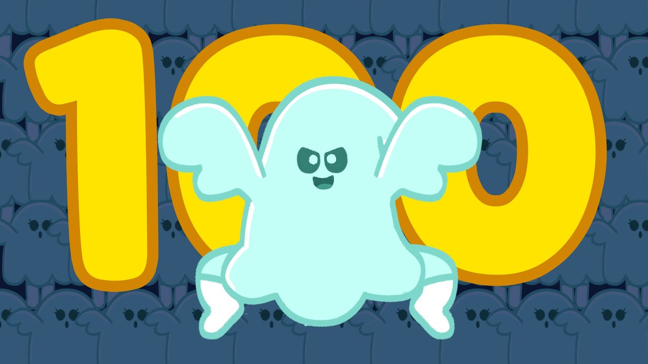 100 little ghosts ! Number song for kindergarten 1-100 - YouTube