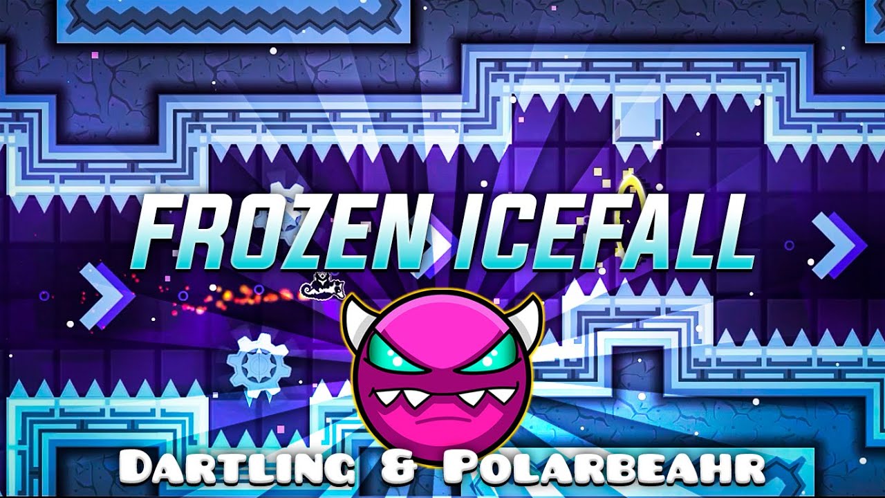 Frozen Icefall by Dartling & Polarbeahr 100% (Medium Demon) [ALL COINS ...