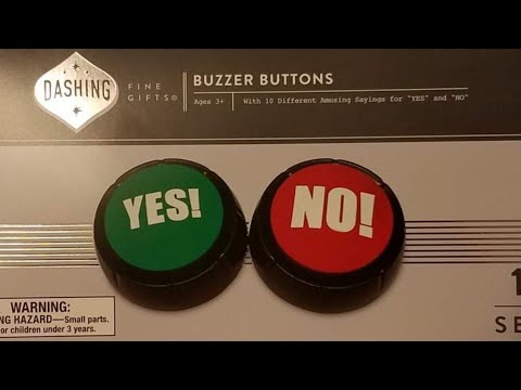 Dashing Fine Gifts : Buzzer Buttons ( Yes & No Buzzer ) Part 2 Demo ...