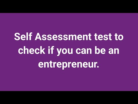 Self Assessment test to check if you can be an entrepreneur? - YouTube