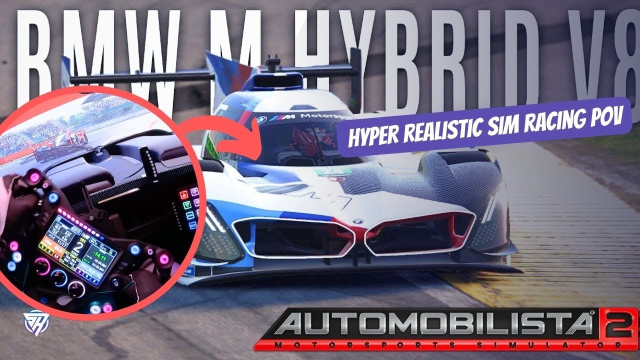 IMMERSIVE Sim Racing Helmet Cam POV | Automobilista 2 Silverstone BMW M ...
