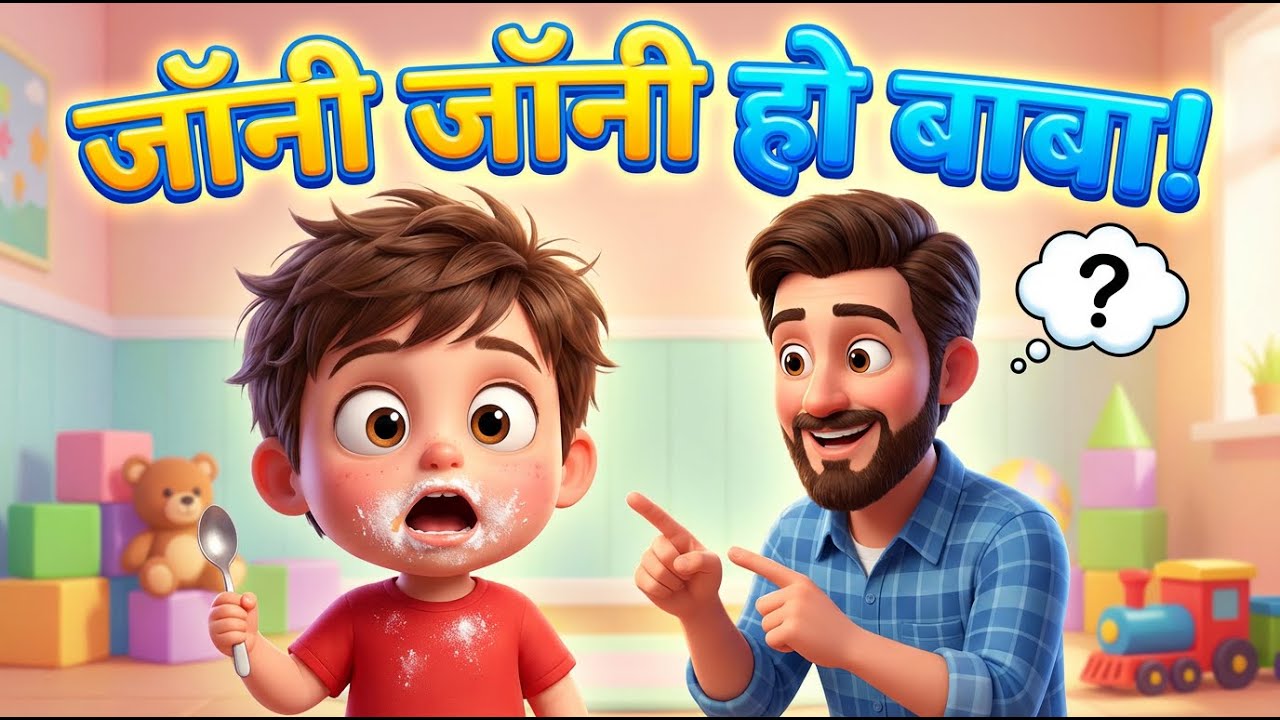 Johnny Johnny Ho Baba 3D | Marathi Nursery Rhyme for Kids - YouTube