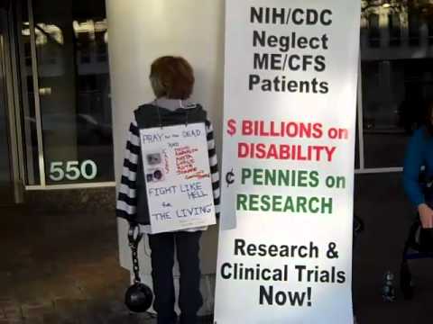 CFSAC November 2011, NIH CDC Banner and Pat Fero of Wisconsin ME and ...
