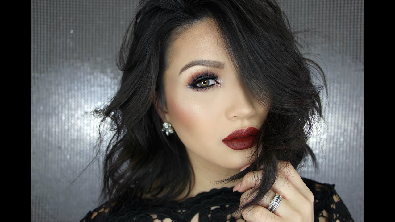 Dramatic Vampy Makeup Tutorial | Self-Made Palette - YouTube