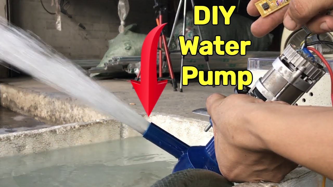 How to Make a Water Pump from PVC and Brushless Motor - YouTube