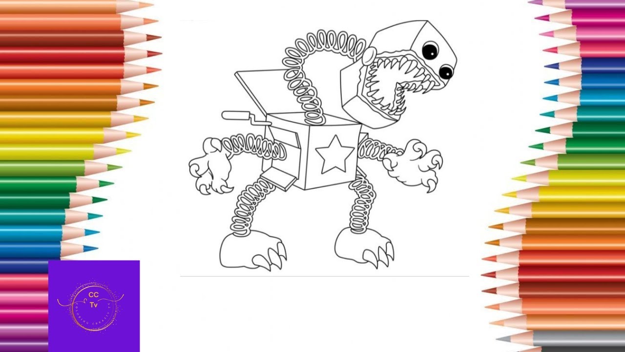 Boxy Boo Coloring Pages / Poppy Playtime Coloring Pages ...