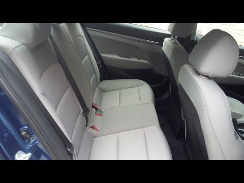 2017 Hyundai Elantra - How to Fold Down Back Seats